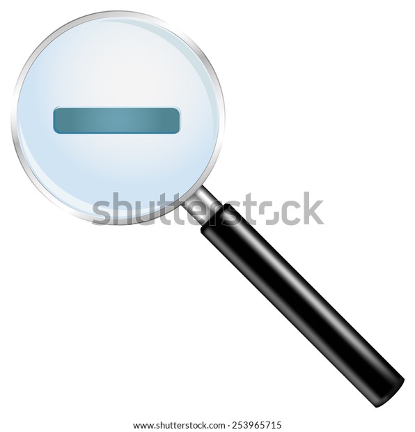 Magnifying Glass Zoom Out Vector Drawing Stock Vector (Royalty Free ...