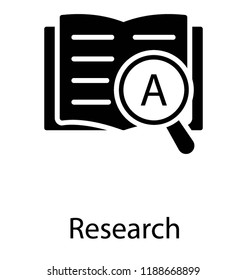 Magnifying Lens Over Opened Book Giving Stock Vector (Royalty Free ...