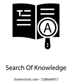 Magnifying Lens Over Opened Book Giving Stock Vector (Royalty Free ...