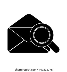 Magnifying Mail Icon Stock Vector (Royalty Free) 749315776 | Shutterstock