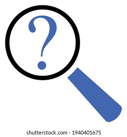 Magnifying Question Mark Icon Design Vector Stock Vector (Royalty Free ...