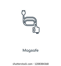 Magsafe Concept Line Icon Linear Magsafe Stock Vector (Royalty Free ...