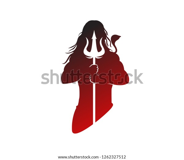 Mahadev Trishul Vector Design Stock Vector (Royalty Free) 1262327512