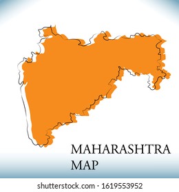Maharashtra Map Vector Illustration 库存矢量图（免版税）1619553952 | Shutterstock