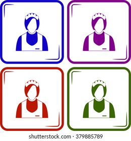 Maid Icon Stock Vector (Royalty Free) 379885789 | Shutterstock