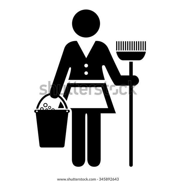 Maid Icon Vector Illustration Isolated On Stock Vector (Royalty Free ...