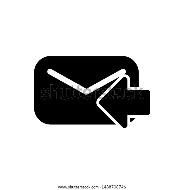 Mail Arrow Icon Trendy Flat Line Stock Vector (Royalty Free) 1488708746 ...