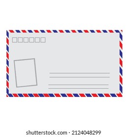 Mail Envelope Isolated On White Background Stock Vector (Royalty Free ...