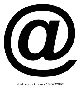 Mail Icon Black Isolated Vector Illustration: เวกเตอร์สต็อก (ปลอดค่า ...