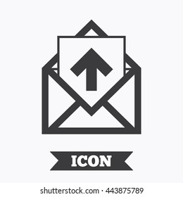 Mail Icon Envelope Symbol Outgoing Message Stock Vector (Royalty Free ...