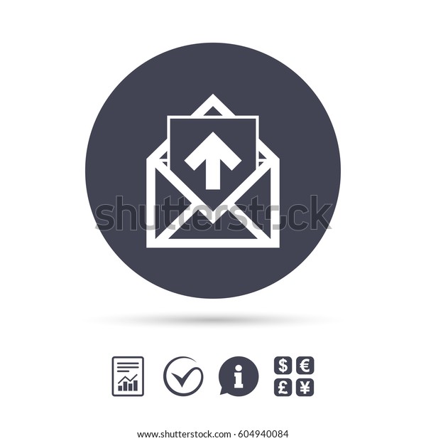 Mail Icon Envelope Symbol Outgoing Message Stock Vector (Royalty Free ...