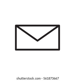 Email Icon Outline Email Icon Isolated Stock Vector (Royalty Free ...
