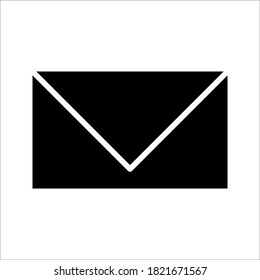 Mail Icon On White Background Stock Vector (Royalty Free) 1821671567 ...