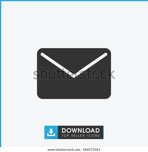 Mail Icon Simple Filled Mail Icon Stock Vector (Royalty Free) 586072061 ...