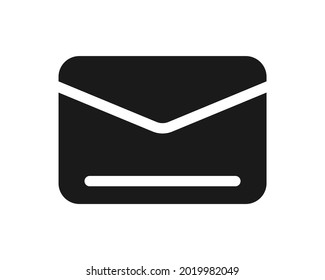 Mail Icon Simple Flat Stile Isolated Stock Vector (Royalty Free ...