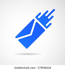 Mail Icon Tail Stock Vector (Royalty Free) 173946524 | Shutterstock