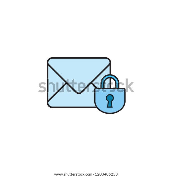 Mail Icon Template Design Stock Vector (Royalty Free) 1203405253 ...