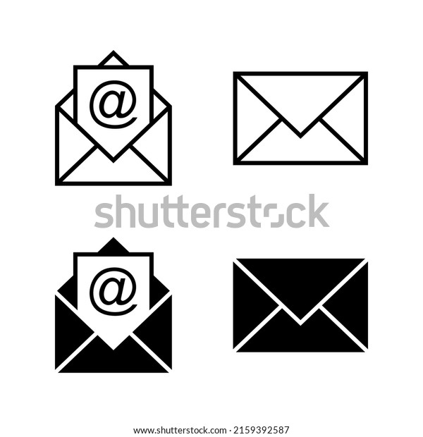Mail Icons Vector Email Sign Symbol Stock Vector (Royalty Free ...
