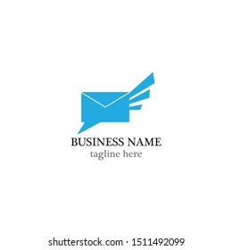 Message Vector Logo Template Concept Illustration Stock Vector (Royalty ...