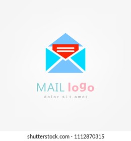 Mail Logo Vector Illustration Stock Vector (Royalty Free) 1112870315 ...