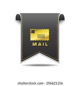 Mail Sign Golden Vector Icon Design Stock Vector (Royalty Free ...