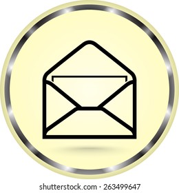 Mail Sign Icon Vector Illustration Flat Stock Vector (Royalty Free ...
