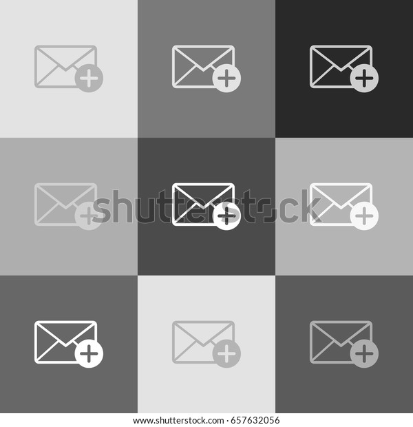 Mail Sign Illustration Add Mark Vector Stock Vector (Royalty Free ...