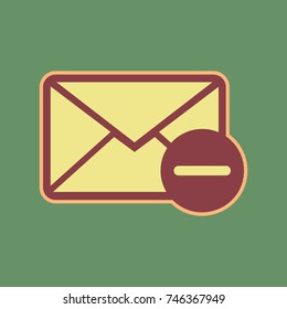 Mail Sign Illustration Remove Mark Vector Stock Vector (Royalty Free ...