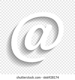 Mail Sign Illustration Vector White Icon Stock Vector (Royalty Free ...