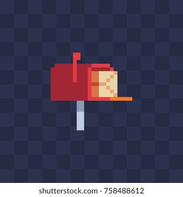 Basket Vector Icon Pixel Art Flat Stock Vector (Royalty Free) 774627391