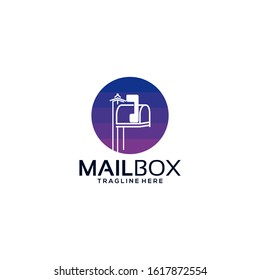 Mailbox Logo Design Image Stock: vector de stock (libre de regalías ...
