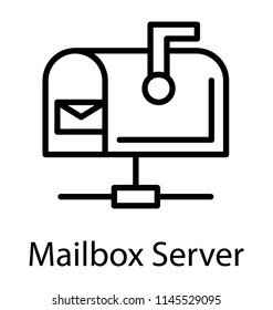 Mailbox Sharing On Network Depicting Mailbox Stock Vector (Royalty Free ...