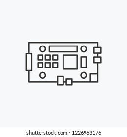 Mainboard Icon Robotics Symbol Modern Simple: เวกเตอร์สต็อก (ปลอดค่า ...