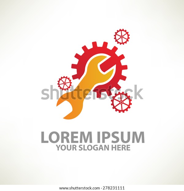 Maintenance Design Logo Templatecolour Concept Designclean Stock Vector ...