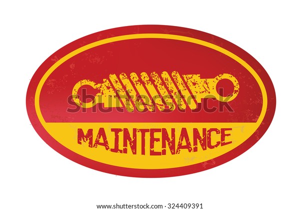Maintenance Stamp Designretro Stylegrunge Vector Stock Vector (Royalty ...