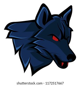 Majestic Blue Wolf Vector Stock Vector (Royalty Free) 1172517667 ...