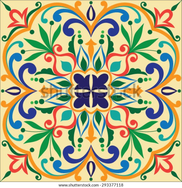 majolica pattern, tile decorantion