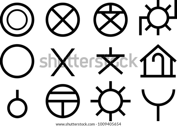 Major Japanese Map Symbol Seteps This: Stock-Vektorgrafik (Lizenzfrei ...