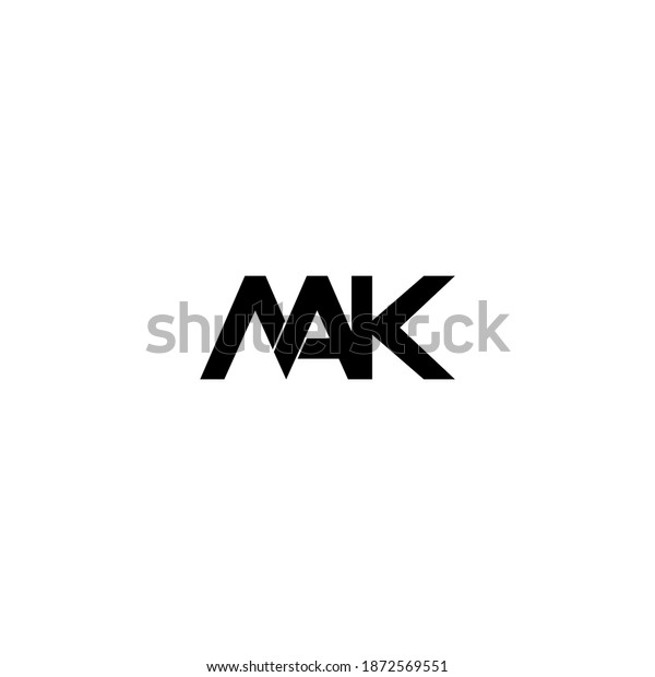Mak Letter Original Monogram Logo Design Stock Vector (Royalty Free ...