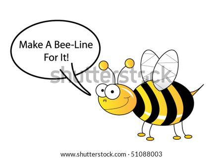 Make Beeline Stock Vector (Royalty Free) 51088003 - Shutterstock