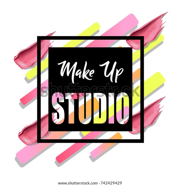 Makeup Studio Logo Design Template Stock Vector (Royalty Free ...