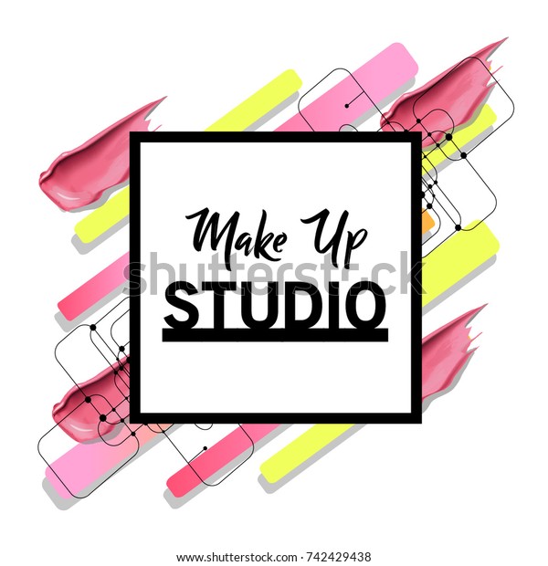 Makeup Studio Logo Design Template Stock Vector (Royalty Free ...