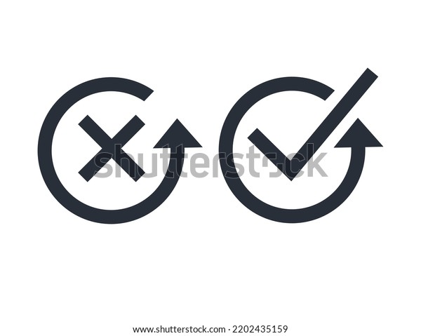 Making Decision Choice Yes No Set Stock Vector (Royalty Free ...