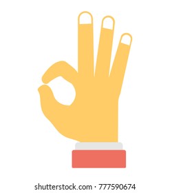 Making O Index Finger Thumb Okay Stock Vector (Royalty Free) 777590674 ...