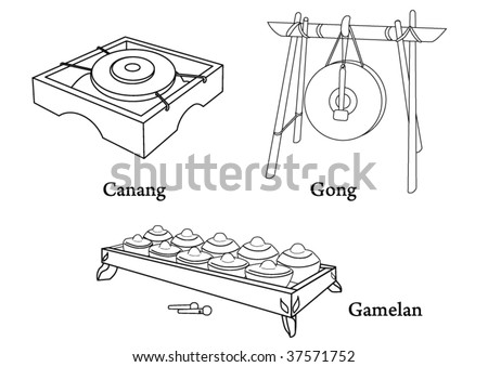 Immagine vettoriale a tema Malay Traditional Music Instruments 2 ...