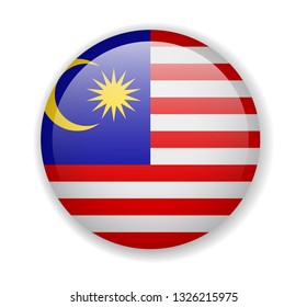 Malaysia Flag Round Bright Icon Vector Stock Vector (Royalty Free ...