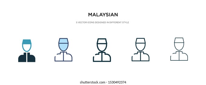 Malaysian Icon Different Style Vector Illustration Stock Vector ...