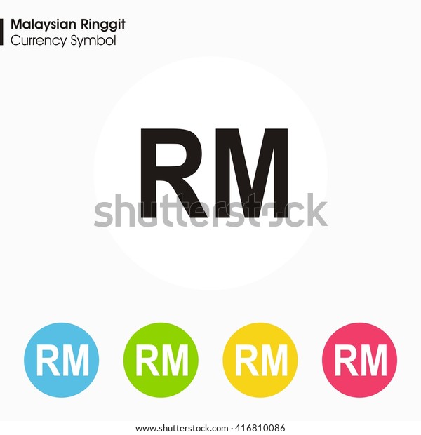 Malaysian Ringgit Sign Iconmoney Symbol Vector Stock Vector (Royalty ...