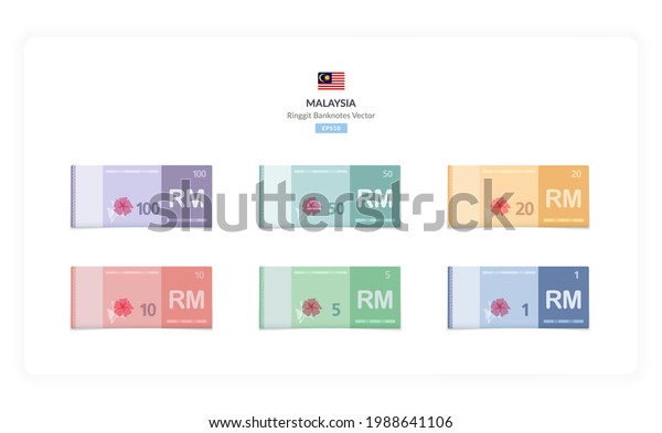 Malaysian Ringgit Vector Illustration Malaysia Money Stock Vector ...
