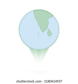 Maldives Map Stylish Location Icon Maldives Stock Vector (Royalty Free ...